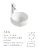 China Oval Above Counter Basin Handmade Ceramic Sinks Sanitary Basin Bathroom for sale