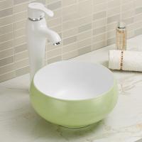 China Oval Above Counter Basin Handmade Ceramic Sinks Sanitary Basin Bathroom for sale