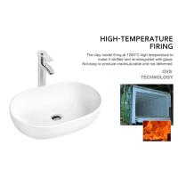 China Ceramic Oval Counter Top Bathroom Sink 18 Inch 15