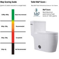 China Seamless CUPC Toilet Single Piece Flush Tank Siphonic Commode Flush System for sale