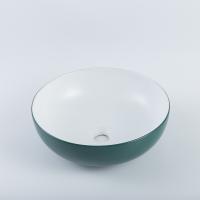 China Prevents Fading Bathroom Sink Round Bowl Acid Resistance Wash Basin Table Top Price for sale