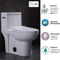 China Ada One Piece Toilet Single Flush Siphonic Close Coupled Sanitary Ware for sale