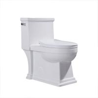 China One Piece Elongated Skirted Toilet 1.6 Gpf Siphonic Flushing Toilet White for sale