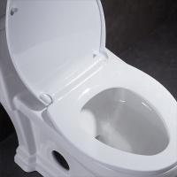China One Piece Elongated Skirted Toilet 1.6 Gpf Siphonic Flushing Toilet White for sale