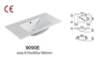 China Large American Standard Rectangular Drop In Vanity Sinks Bathroom 900mm for sale