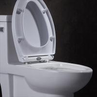 China CUPC One Piece Flush Toilet Skirted Fully Trapway Cistern 1 Piece Commode for sale