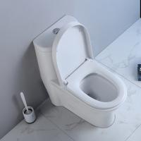 China Siphonic Round American Standard One Piece Dual Flush Toilet Elongated Bowl for sale