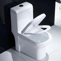 China 19 Inch Tall Elongated One Piece Floor Mounted Toilet 15 Inch for sale