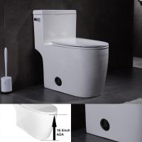 China Cupc S Trap One Piece Skirted Toilet Round Bowl Side Hole Siphon Flushing for sale