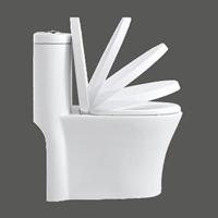 China MAP1000 Chair Height One Piece Skirted Toilets With Concealed Trapways Siphon for sale