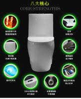 China American Standard Elongated Right Height One Piece Round Toilet Bowl 1.6 Gpf for sale