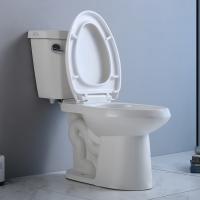China Elongated Compact Ada Toilet 19 Inches Powerful Punch Syphon Standard Height for sale