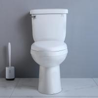 China Quiet Flush Ada Comfort Height Toilet Close Coupled 14 Rough In No Corners for sale
