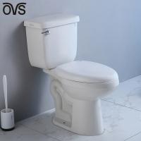 China Porcelain Washdown Two Piece Toilet Bathroom Integrated Siphon Water Closet for sale