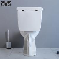 China Porcelain Washdown Two Piece Toilet Bathroom Integrated Siphon Water Closet for sale