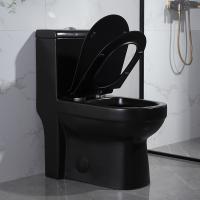 China Ceramic Sanitaryware One Piece Toilet Commode Hotel Skirted Round Toilet for sale