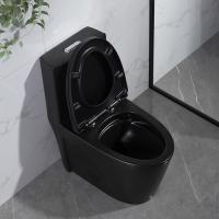 China 1.6 Gpf Matt Black Dual Flush Elongated One Piece Toilet American Standard for sale
