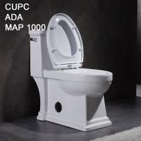 China Siphon One Piece Dual Flush Comfort Height Toilet Round Bowl 112lbs for sale
