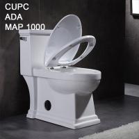 China Siphon One Piece Dual Flush Comfort Height Toilet Round Bowl 112lbs for sale