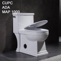 China Siphon One Piece Dual Flush Comfort Height Toilet Round Bowl 112lbs for sale