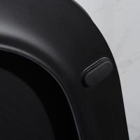 China Low Profile American Standard One Piece Elongated Toilet Tall Black 1.6Gpf for sale