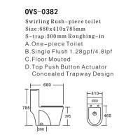 China Top Flush One Piece Elongated Toilet With 11 Inch Rough In Slowdown Seat Cover for sale