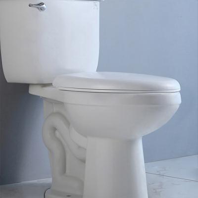 China Siphon Jet 2 Piece Wall Hung Toilet Tall 10 Inch Two Piece Commode Elongated for sale