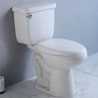 China Siphon Jet 2 Piece Wall Hung Toilet Tall 10 Inch Two Piece Commode Elongated for sale