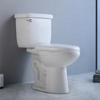 China Single Flush Two Piece Elongated Toilet Right Height 12