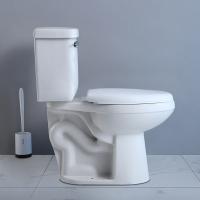 China Single Flush Two Piece Elongated Toilet Right Height 12