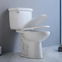 China Single Flush Two Piece Elongated Toilet Right Height 12