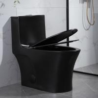 China Elongated Bowl Dual Flush One Piece Toilet With Round Bowl 1.28 GPF/4.8LPF for sale