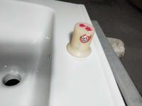 China 24 Inch Vanity Top Bathroom Sink North American Standard Deep 610X460X180mm for sale