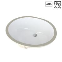 China Ada Wall Mount Bathroom Sink Unglazed Underside Commercial Wall Hung Lavatory for sale