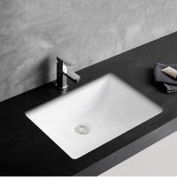 China 500x400 Undermount Bathroom Vessel Sinks Sink Bowl Solid Softly Round Corner for sale