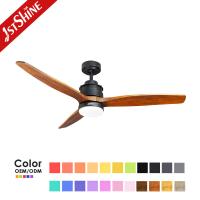 China 220V Power Saving Remote LED Ceiling Fan 52 Inch 5 Speed Choice for sale