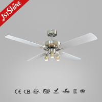 China Soundless 50HZ Living Room Ceiling Fan With Light Four MDF Blade for sale