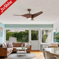 China Mulit Colors 52 Inch Smart Ceiling Fan With Light 6 Speeds Choice Remote Control Plastic Material for sale