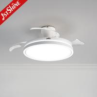 China 42 Inch Retractable Ceiling Fan Light with DC Motor and 6 Speed Remote Control for sale