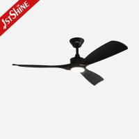 China 2in1 Ceiling Fan With Light DC Motor High Speed Black Smart Ceiling Fan Light for sale