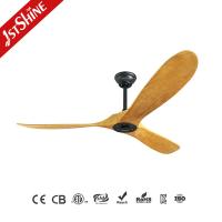 China Electric Power 3 Solid Wood Ceiling Fan Energy Saving Remote Control for sale