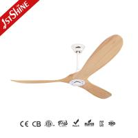 China 60 In 3 Blade Wood Ceiling Fan DC Motor In Commercial Modern Home for sale