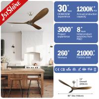 China ROHS OEM Commercial Warehouse Wood Ceiling Fans For Summer and Winter for sale