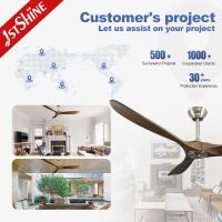 China ROHS OEM Commercial Warehouse Wood Ceiling Fans For Summer and Winter for sale