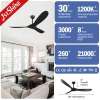 China DC 220v Inverter 35 Watt Solid Wood Ceiling Fan Without Noise for sale