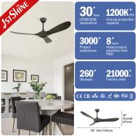 China Decor Dc Solid Blade 52 Inches Ceiling Fan With Remote Control for sale