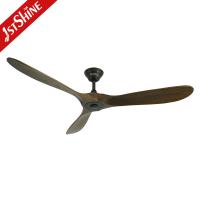 China 60 Inches White LED Ceiling Fan , Quiet DC Motor Modern Fan Light for sale
