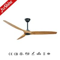 China 6 Speeds Control Solid Wood Ceiling Fan 60 Inch For Living Room for sale