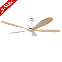 China 60 Inches 5 Wooden Blade Ceiling Fan With Five Speed DC Motor for sale