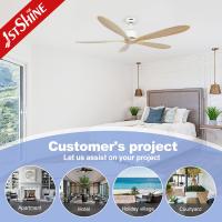 China 60 Inches 5 Wooden Blade Ceiling Fan With Five Speed DC Motor for sale